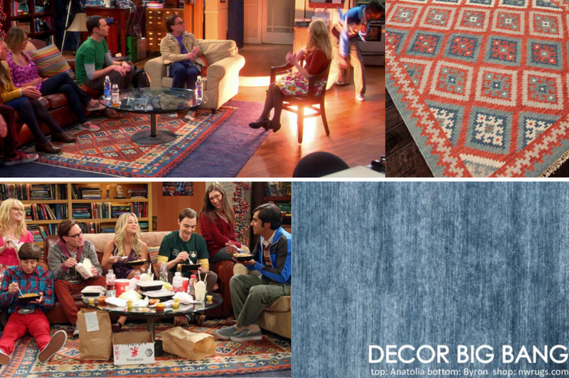 Decor Big Bang; On the Set of The Big Bang Theory - NW Rugs & Furniture