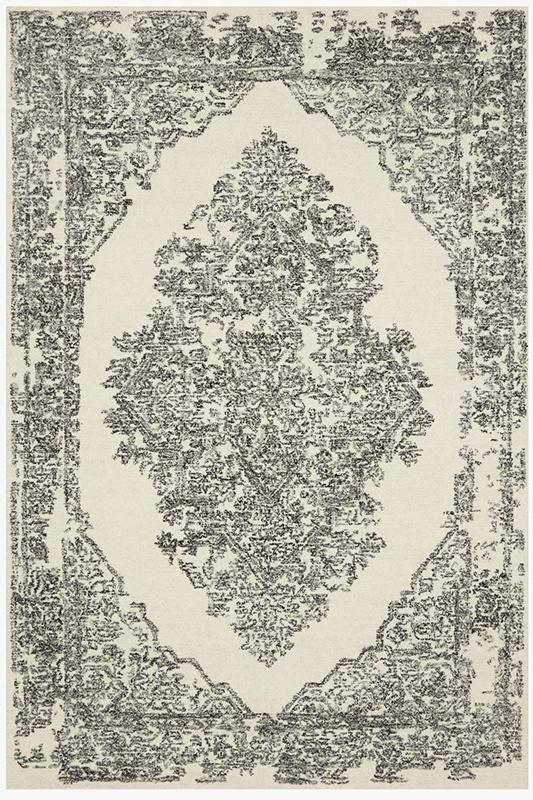 Magnolia Home | Annie 02 White/Black - NW Rugs & Furniture