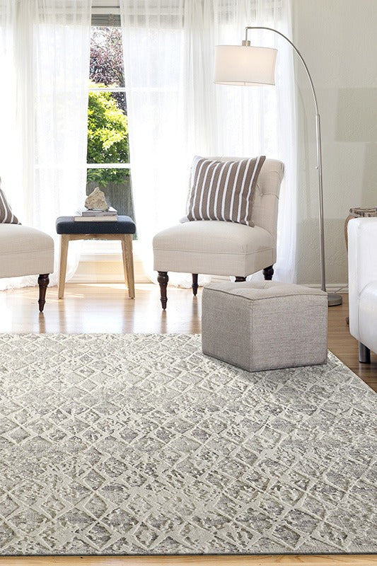 Quartz 27039 Ivory/Silver - NW Rugs & Furniture